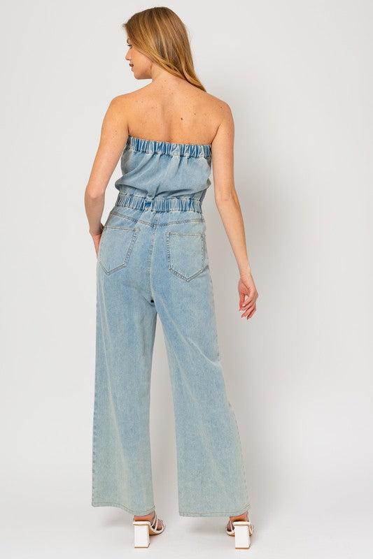 Ellie Denim Jumpsuit – Chic Stitch